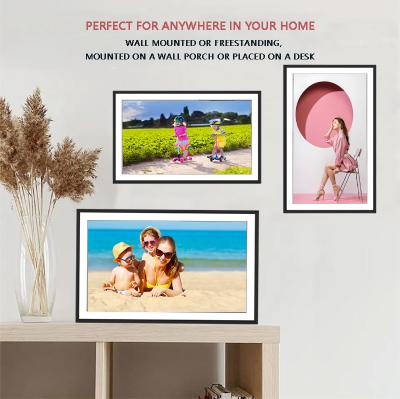 China 15.6 Inch FHD IPS Touch Screen Digital Photo Frame 1920x1080 Electronic Photo Album for sale