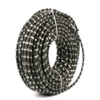 China Granite Quarry Diamond Wire Saw Rope With 11.5mm Diamond Beads for sale