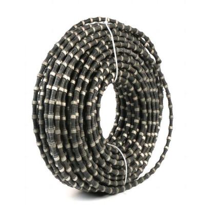 China Granite Quarry Diamond Wire Saw Rope With 11.5mm Diamond Beads for sale