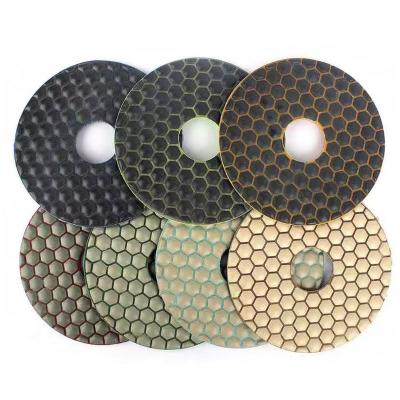 China Diamond Resin Dry Polishing Pad For Air Grinder Stone Polisher for sale