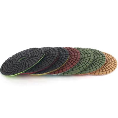 China Marble Granite Diamond Resin Wet Polishing Pad For Air Grinder Stone Polisher for sale