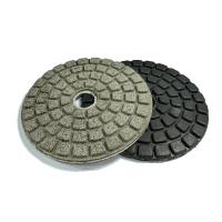 China Black / White Buff Diamond Wet Polishing Pad Dia 100mm 125mm For Stone for sale