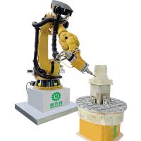 China Automatic Stone Sculpture Carving Machine Stone Engraving Machine 3D 7 Axis Kuka Robot for sale
