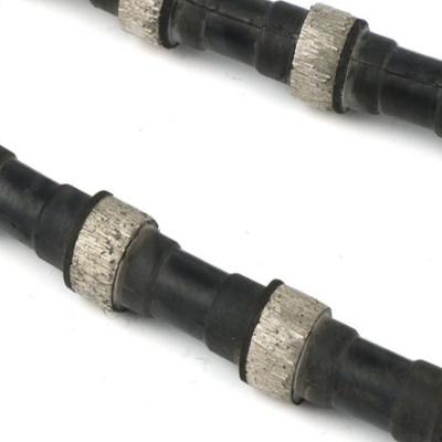 China Beads Diameter 11.5mm Diamond Wire Saw Diamond Cutting Rope For Granite Quarry for sale
