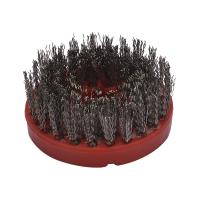 China Round Steel Wire Antique Abrasive Brushes 4inch For Stone Granite Grinding And Polishing for sale