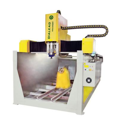 China 4 Axis Rotating Stone Carving Machine CNC Dragon Column Cutting Engraving Machine for sale