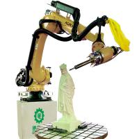 China Automatic Stone Sculpture Carving Machine 7 Axis Robot Stone Milling Machine for sale