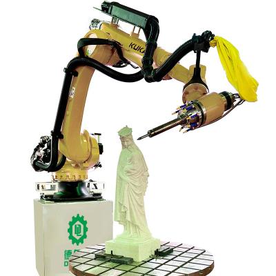 China Automatic Stone Sculpture Carving Machine 7 Axis Robot Stone Milling Machine for sale