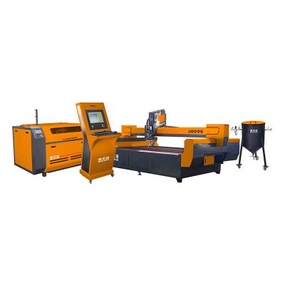 China 5 Axis CNC Waterjet Cutting Machine Water Jet Cutting Machine for 45 Degree Cutting for Stone Metal Glass Plastic for sale