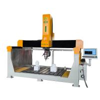 China High Precision 5 Axis CNC Stone Cutting Machine with 0-360° Rotation and ±0.1mm Cutting Precision Control System for sale