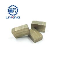 China LINXING Diamond Segments for Granite Cutting 900mm-4200mm and Taper Segment Shape for sale