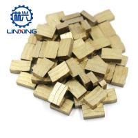 China LINXING Diamond Segments for Granite Cutting 900mm-4200mm and Taper Segment Shape for sale