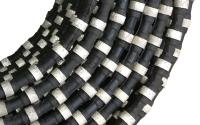 China 11.5mm Rubber Spring Diamond Wire Saw for Quarrying Mining Marble Cutting Diamond Beads Rope for sale