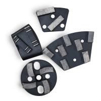 China Metal Bond Diamond Polishing Double Arrow Segments for Concrete Polishing Grit 80 for sale
