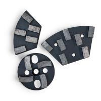 China Metal Bond Diamond Polishing Double Arrow Segments for Concrete Polishing Grit 80 for sale