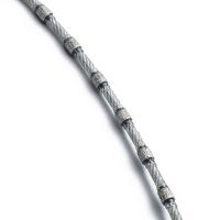 China Plastic Dia 8.3mm 9.0mm Wire Rope Diamond Beads for Stone Profiling Cutting Trimming for sale