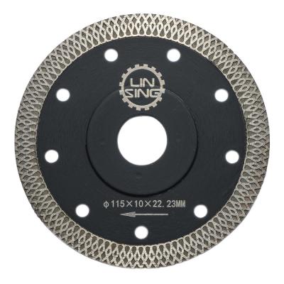 China 115mm Mesh Thin Turbo Disc Porcelain Ceramics Diamond Tools Cutting Disc Cutter Blade 20 for sale