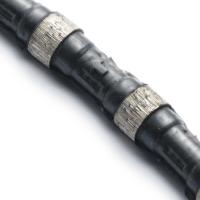 China Linxing 12.0mm Spring Diamond Granite Wire Saw Beads with High Working Efficiency for sale
