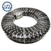 China D8.5-11.5mm Diamond Wire Saw Rope for Concrete Granite Marble Sandstone Stone Beads/M 40 for sale
