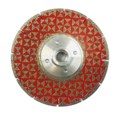 China 180mm Electroplated Marble Cutting Disc with M14 Flange and Customized OEM Support for sale
