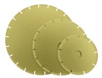 China 230mm Marble Cutting and Polishing Vacuum Brazed Saw Blade with Ti-coated Finishing for sale
