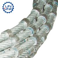 China 7.3 8.3mm Diamond Wire Saw for Granite Marble Block Squaring and Profiling Guaranteed for sale