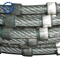China 7.3 8.3mm Diamond Wire Saw for Granite Marble Block Squaring and Profiling Guaranteed for sale