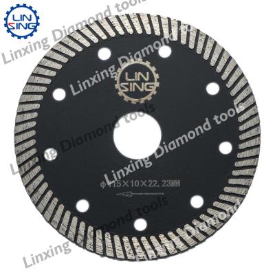 China 20mm/22.23mm Arbor Turbo Mesh Diamond Saw Blade for Cutting Ceramic Tile Marble Stone for sale