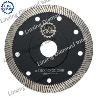 China 20mm/22.23mm Arbor Turbo Mesh Diamond Saw Blade for Cutting Ceramic Tile Marble Stone for sale