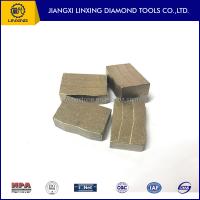 China Metal Powder Diamond Segment for Multi Saw Blade Granite Cutting Grooved Design for sale
