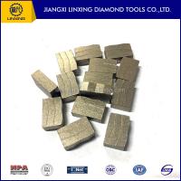 China Metal Powder Diamond Segment for Multi Saw Blade Granite Cutting Grooved Design for sale