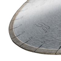 China Marble Fish Hook Cutting Disc 14'' Diamond Metal Powder Saw Blade for Ceramics Cutting for sale
