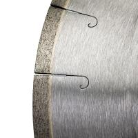 China Marble Fish Hook Cutting Disc 14'' Diamond Metal Powder Saw Blade for Ceramics Cutting for sale