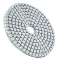 China 100mm Resin Bond Wet Diamond Polishing Pad for Granite Marble Quartz Stone 7 Pieces Set for sale