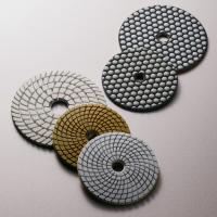 China 100mm Resin Bond Wet Diamond Polishing Pad for Granite Marble Quartz Stone 7 Pieces Set for sale