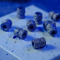 China Vacuum Brazed Taper Bead for Marble Stone Quarry Trimming Diamond Bead 11.0mm Wire Rope for sale