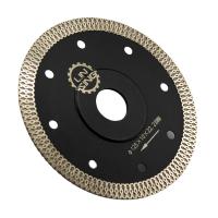 China 140 Teeths Silent Mesh Diamond Circular Saw Blade for Ceramic/Porcelain/Dekton Cutting for sale