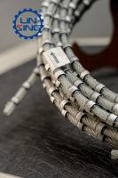China Stone Cutting Diamond Wire Saw with 11.0mm Bead Diameter and 37pcs Beads per Meter for sale