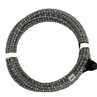 China 8.8mm Sintered Bead Plastic Diamond Wire Saw for High Precision Granite Block Cutting for sale