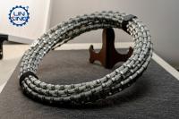 China 8.8mm Sintered Bead Plastic Diamond Wire Saw for High Precision Granite Block Cutting for sale