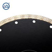 China Customized Color Diamond Coated Cutting Disc Teeths 140 for Stone Cutting and Grinding for sale