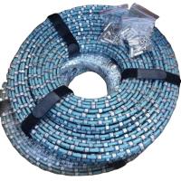 China Cutting 8.3mm Bead Plastic Diamond Wire Saw for Granite Block Squaring and Profiling for sale