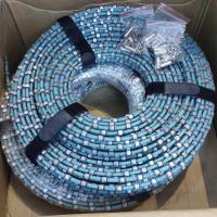 China Cutting 8.3mm Bead Plastic Diamond Wire Saw for Granite Block Squaring and Profiling for sale