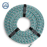 China ODM Supported 7.3mm Sintered Bead Plastic Diamond Wire Saw for Cutting Granite Blocks for sale