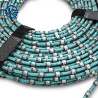 China ODM Supported 7.3mm Sintered Bead Plastic Diamond Wire Saw for Cutting Granite Blocks for sale
