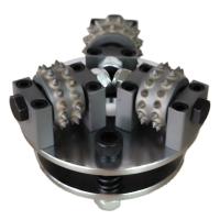 China Vacuum Brazed Diamond Bush Hammer Wheel for Durable Abrasive Disc and Granite Stone for sale