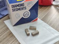 China Diamond Powder 1.2 Meter Single Blade Diamond Segment for Marble Cutting in Europe for sale