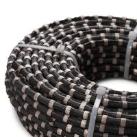 China Steel Rubber Diamond Wire Saw for Cutting of Reinforced Concrete Granite Marble Stone for sale