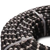 China Steel Rubber Diamond Wire Saw for Cutting of Reinforced Concrete Granite Marble Stone for sale
