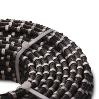 China Steel Rubber Diamond Wire Saw for Cutting of Reinforced Concrete Granite Marble Stone for sale
